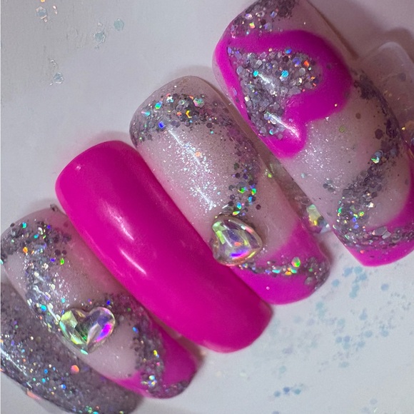 Makeup | Pretty Acrylic Custom Reusable Nails | Poshmark